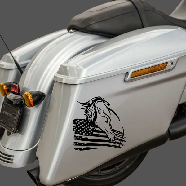 Patriotic Horse Decal - Etsy