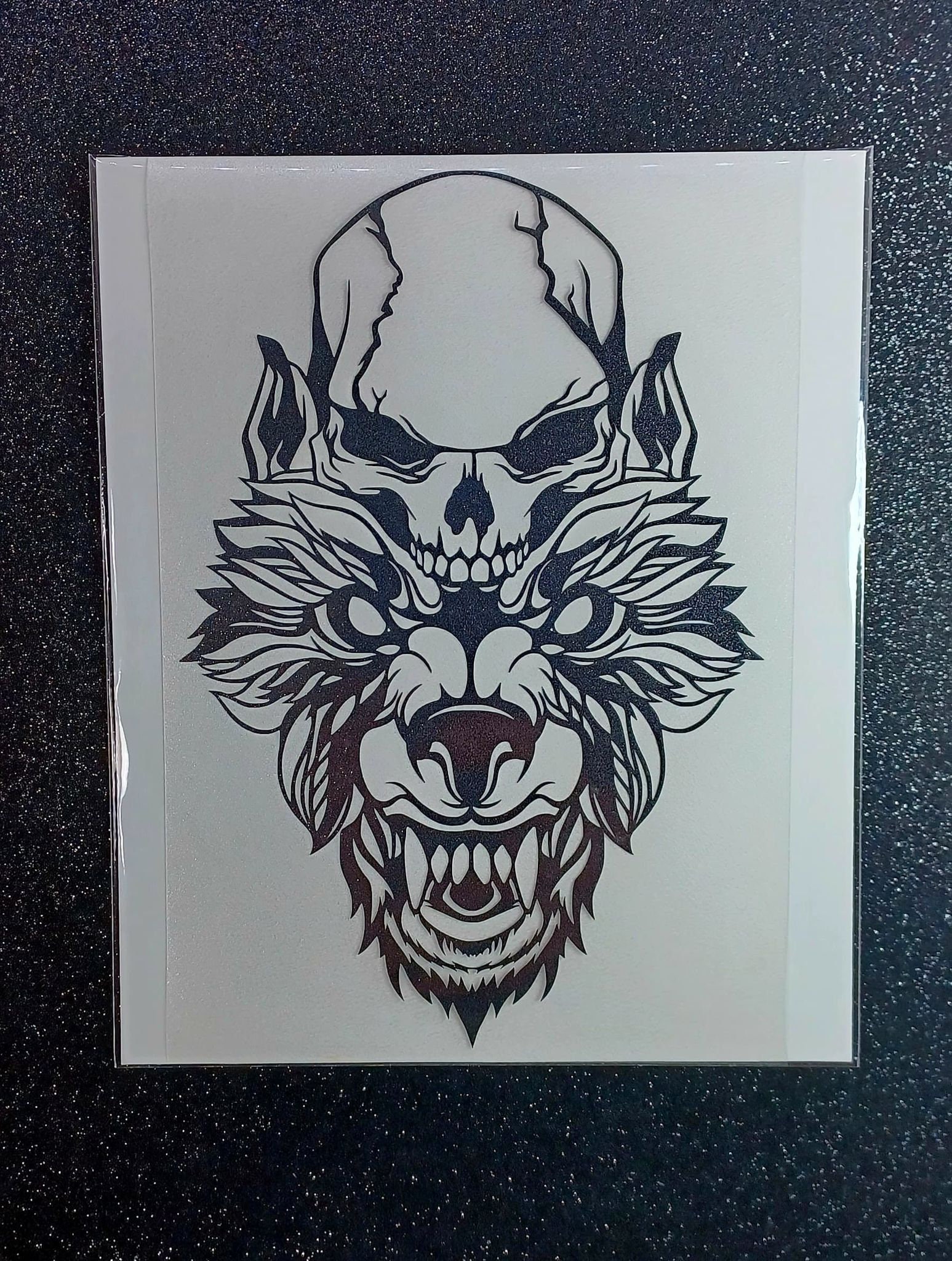 Skull and Wolf Vinyl Decal Color and Size Options - Etsy