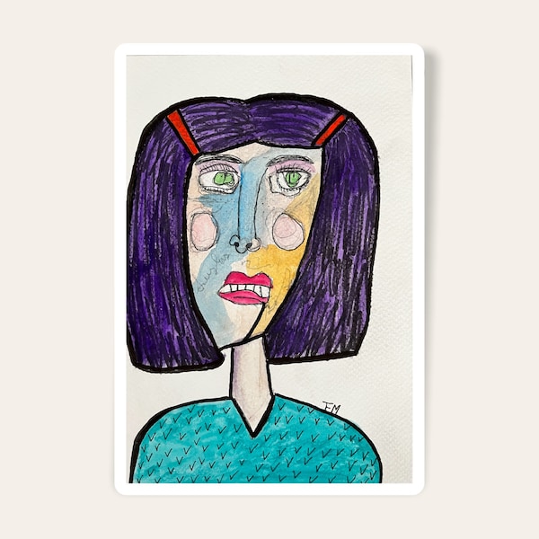Abstract Original Art Print Abstract Original Face Art Original ... Abstract Original Art Print Abstract Original Face Art Original ...
