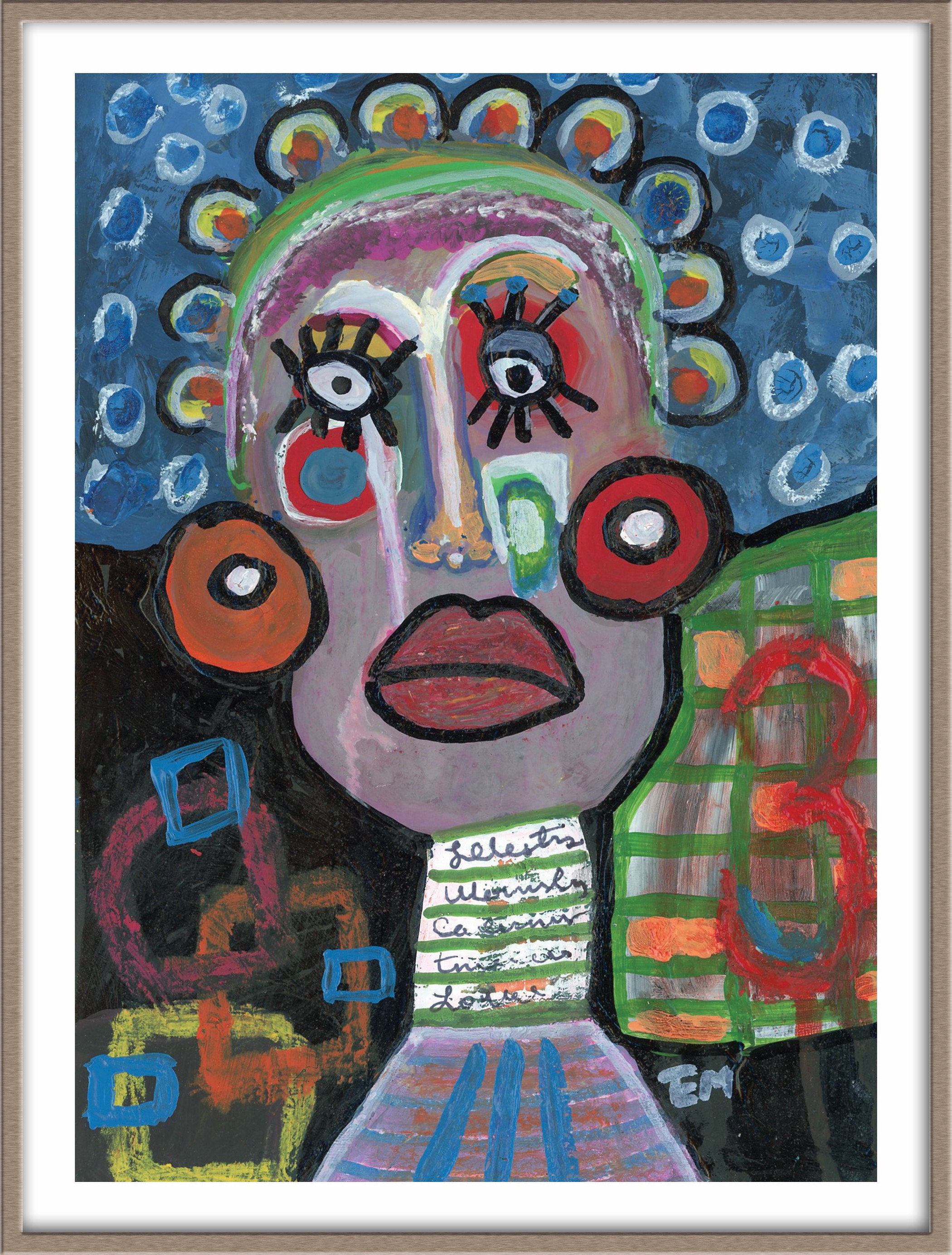 Abstract Original Art Print; Abstract Original Face Art; Original ... Abstract Original Art Print; Abstract Original Face Art; Original ...