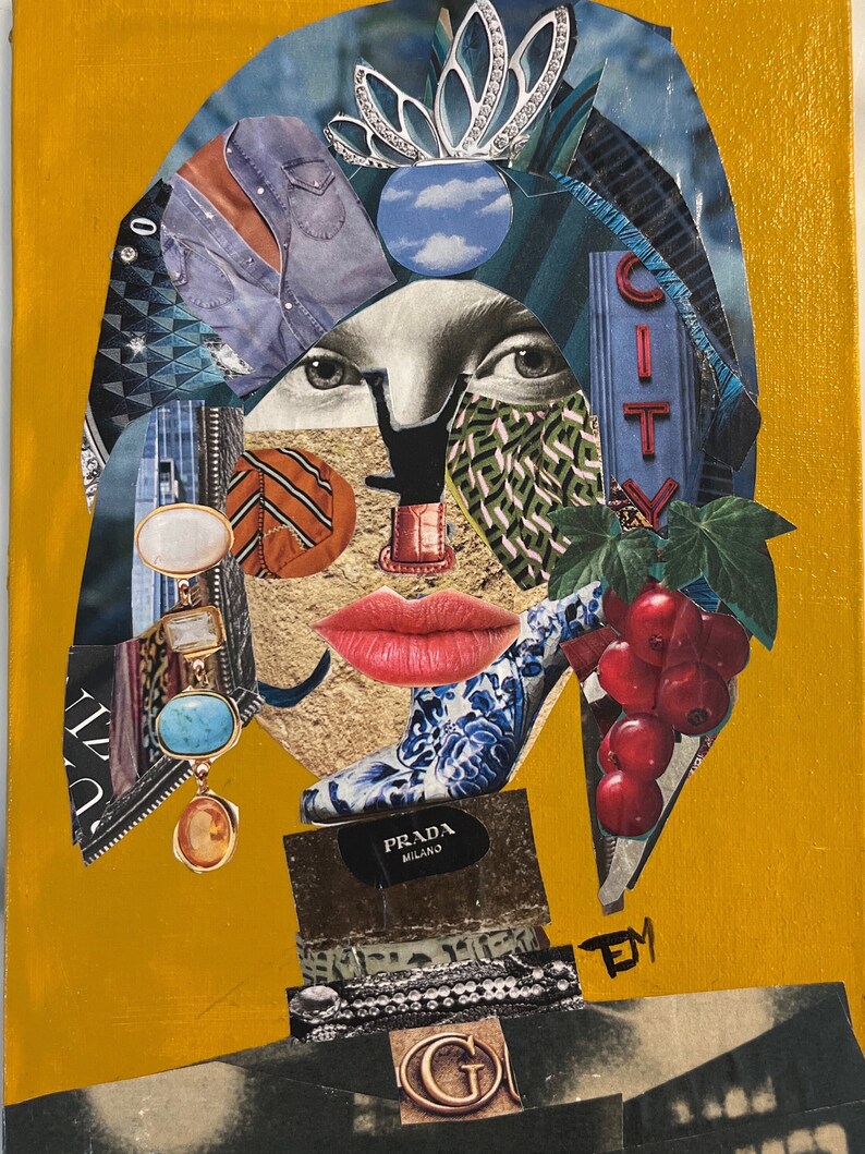 Abstract Original Face Art Original Dada Face Art Outsider - Etsy