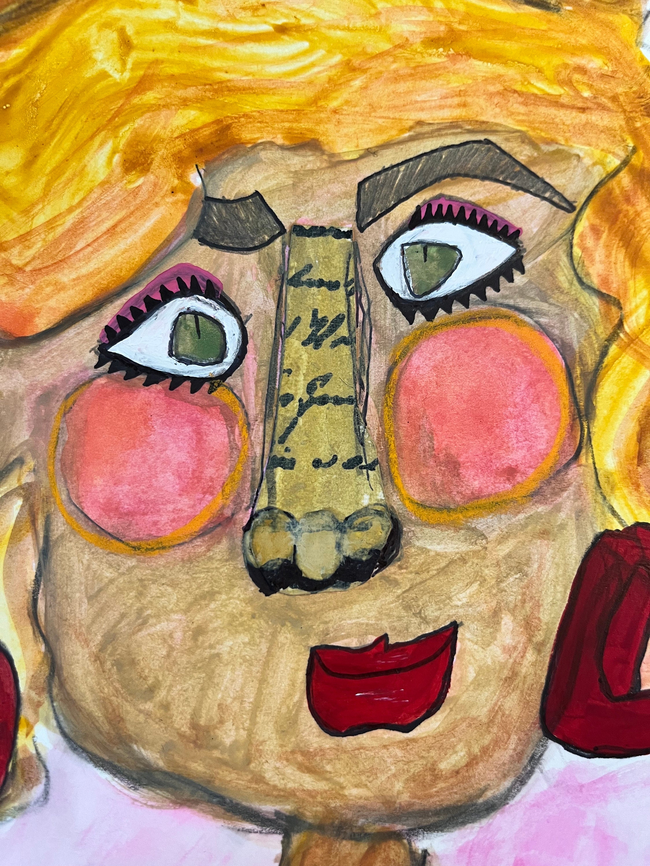 Abstract Original Face Art Original Abstract Face Art - Etsy