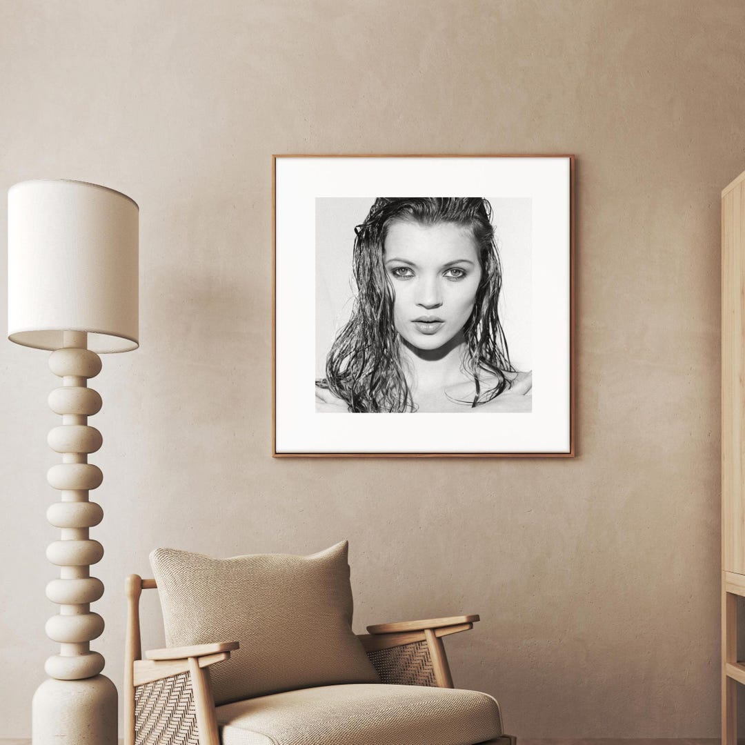 Kate Moss Poster Vintage Kate Moss Square Wall Print Feminist Wall Art ...