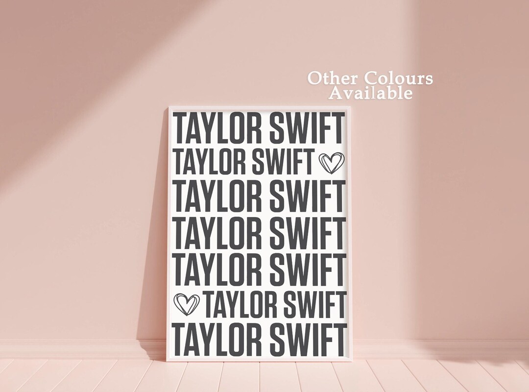 Taylor Swift Art Print, Swiftie Fan Poster, Tween Bedroom Wall Decor ...