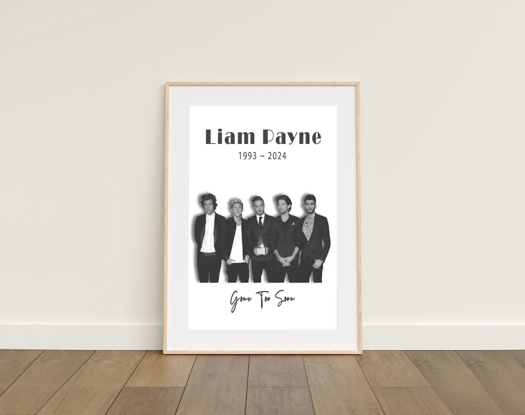 Liam Payne Memorial Print, One Direction Wall Art, 1D Rest in Peace ...