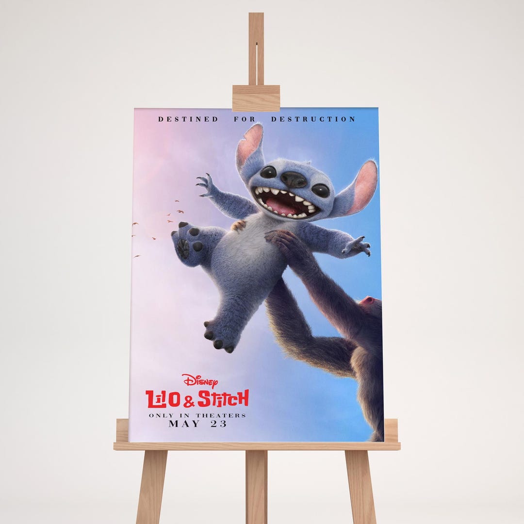 Póster de la película Lilo & Stitch 2025, impresión artística de Stitch ...