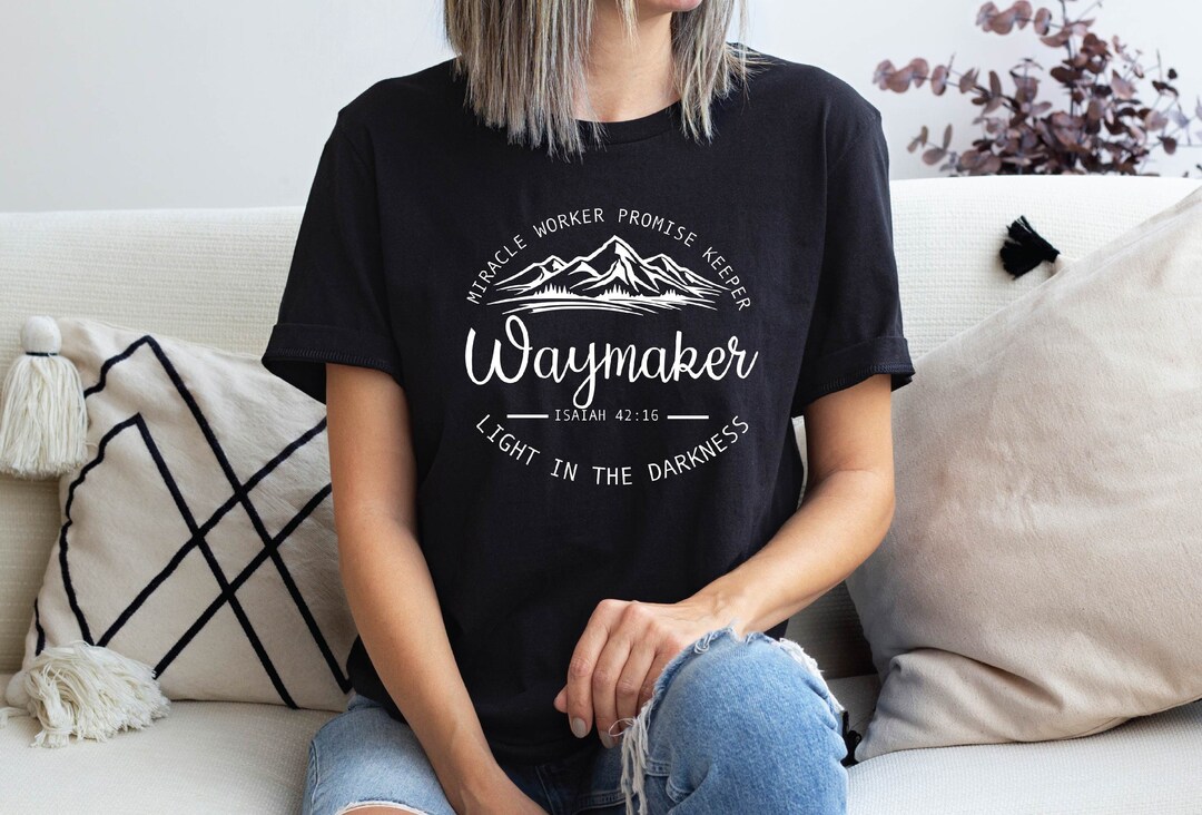 Way Maker Shirt, Miracle Worker T-shirt, Christian Shirt, Promise ...