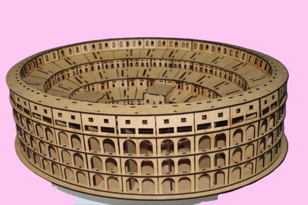 Colosseum Puzzle Digital File DXF, CDR, Vector - Etsy