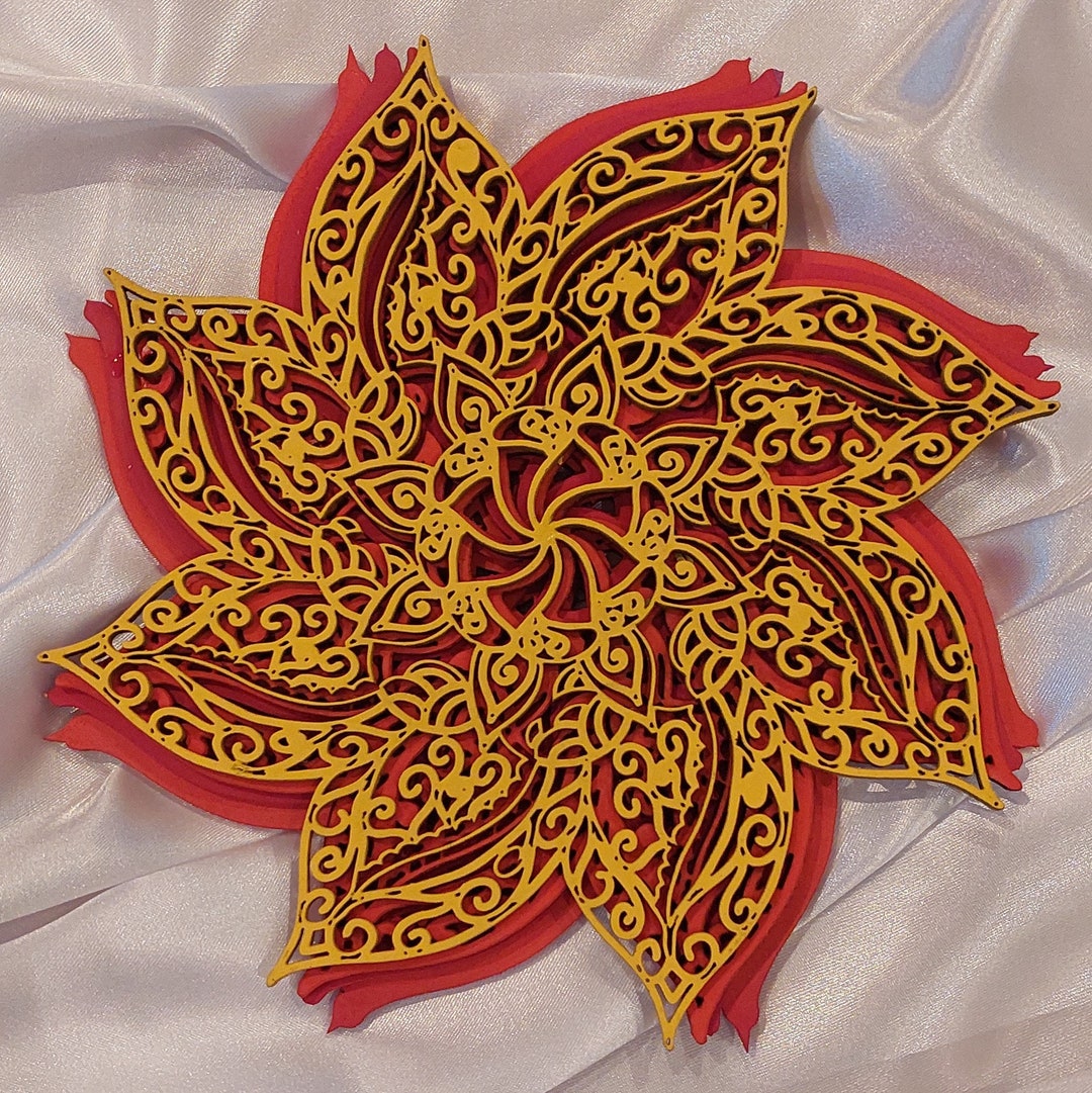 Mandala Do Sol 4 Layers 20x20cm - Etsy