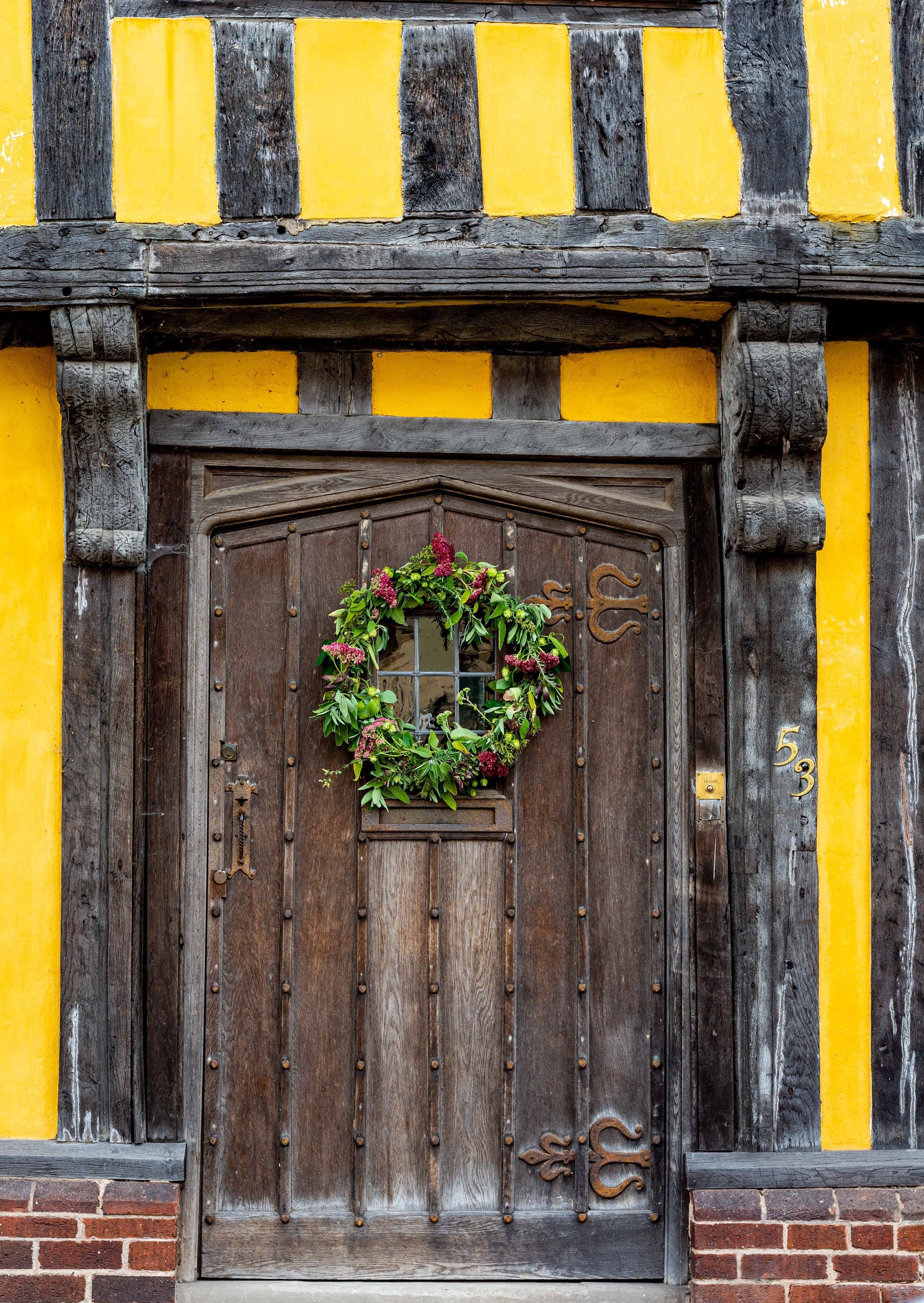 Old English Tudor Door Print, Medieval Door Photo, English Door Wall ...