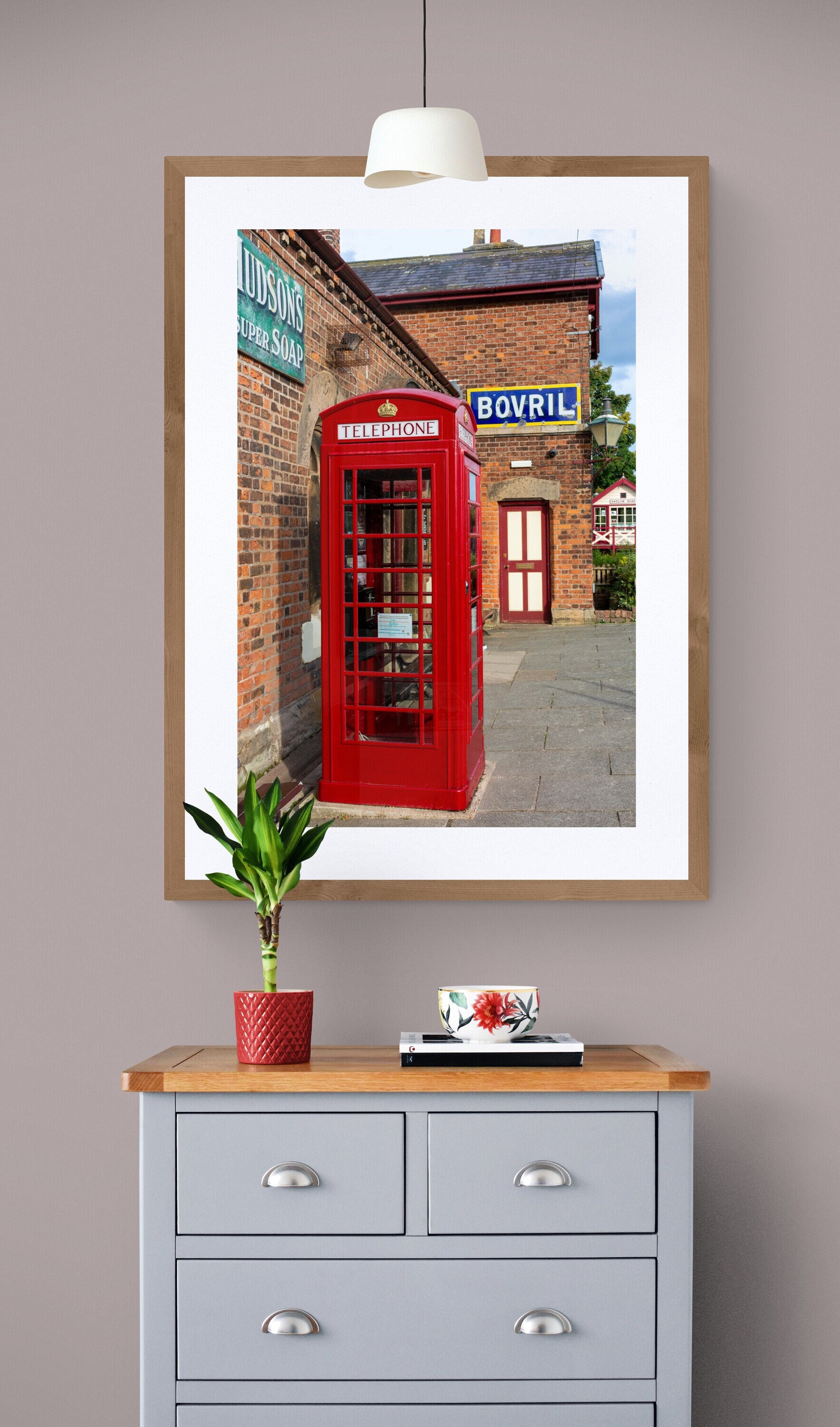 Red Telephone Box Print, Phone Box Photo, Telephone in Vintage British ...