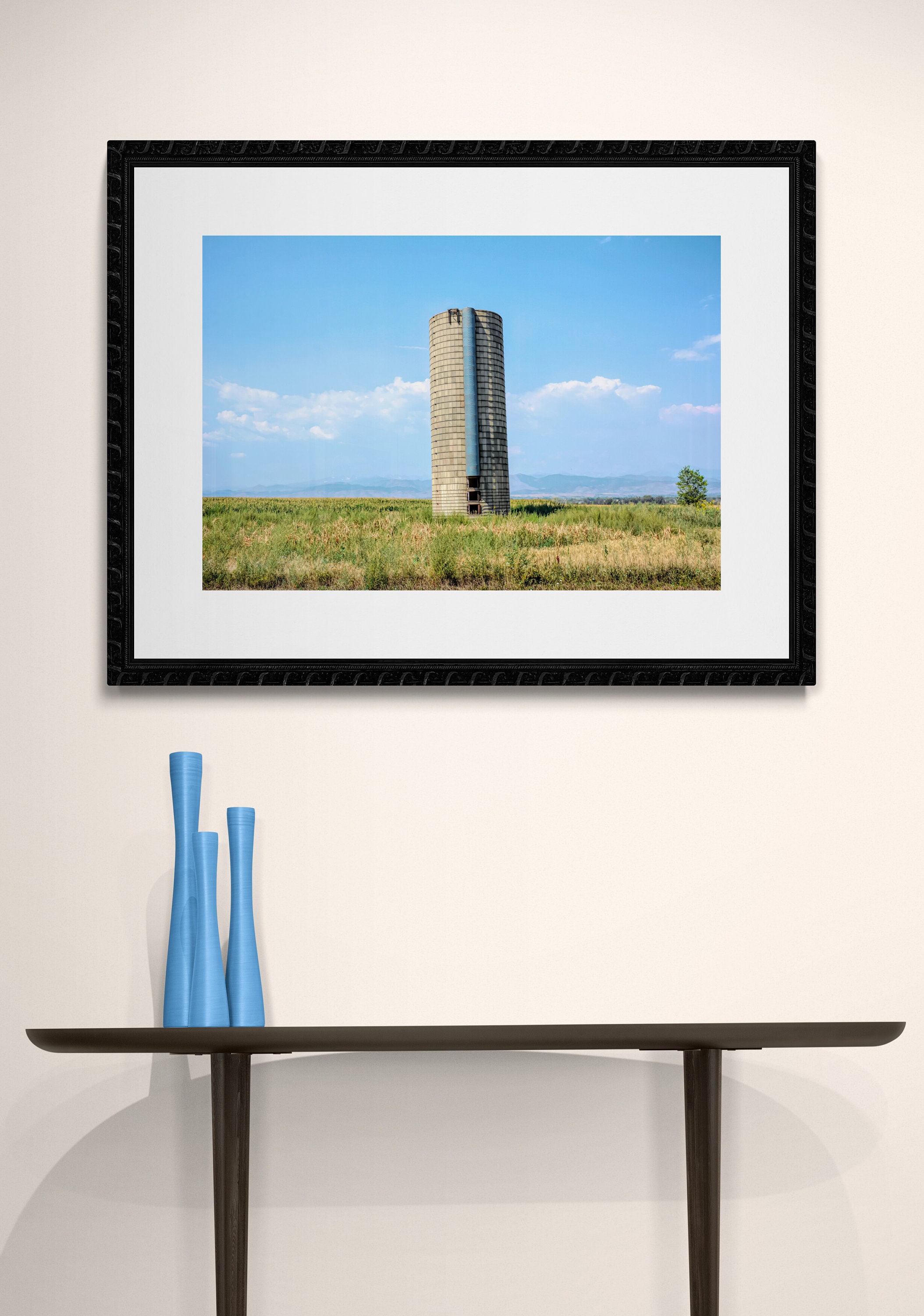Old Farm Silo Print, Abandoned Grain Silo Print, Farm Silo With ...