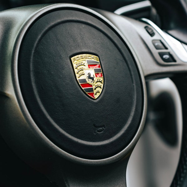 Porsche Steering Wheel Emblem - Etsy