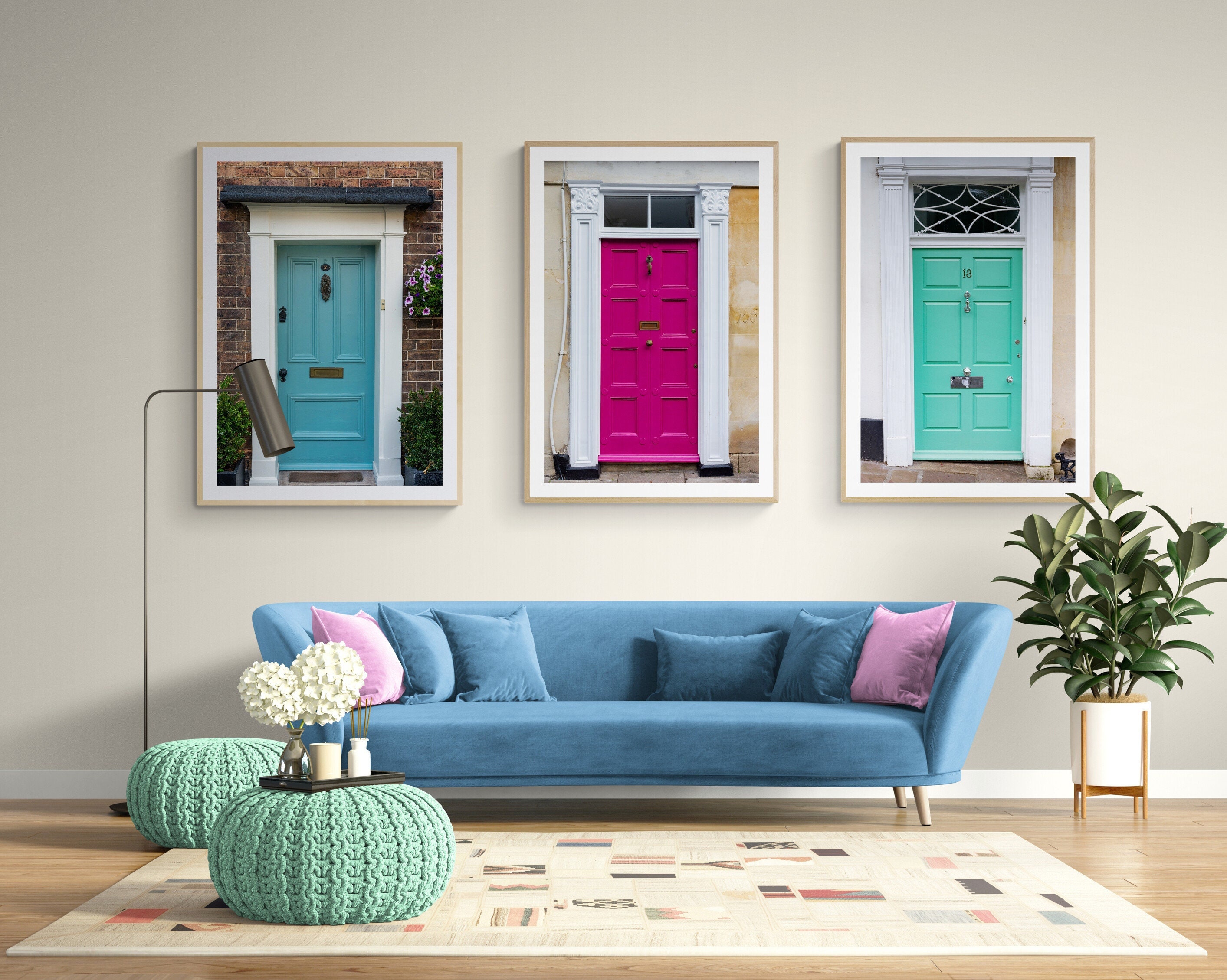 Door Prints Set of 3, Wall Art of Doors, Set of 3 Door Photos, Old ...