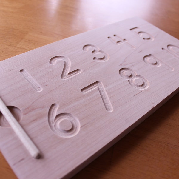 Montessori Learning Number Tracing - Etsy