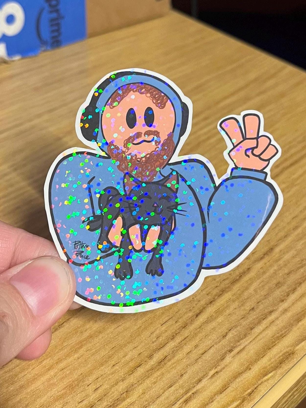 Caseoh Streamer Holographic Sticker - Etsy
