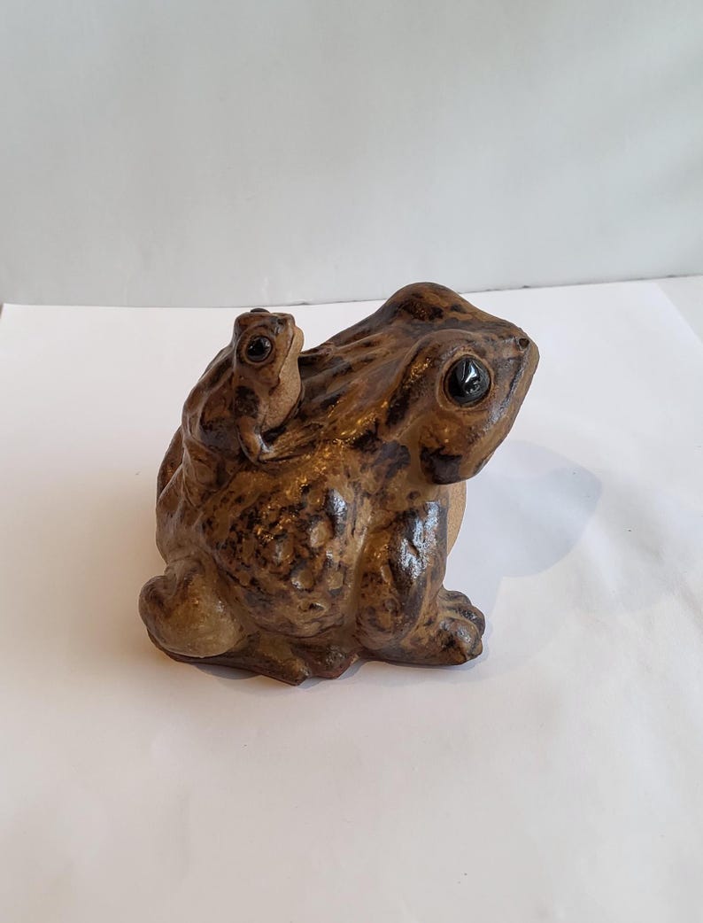 Vintage Japanese Shigaraki Ware Figurine of Bumpy Textured Spotted ...