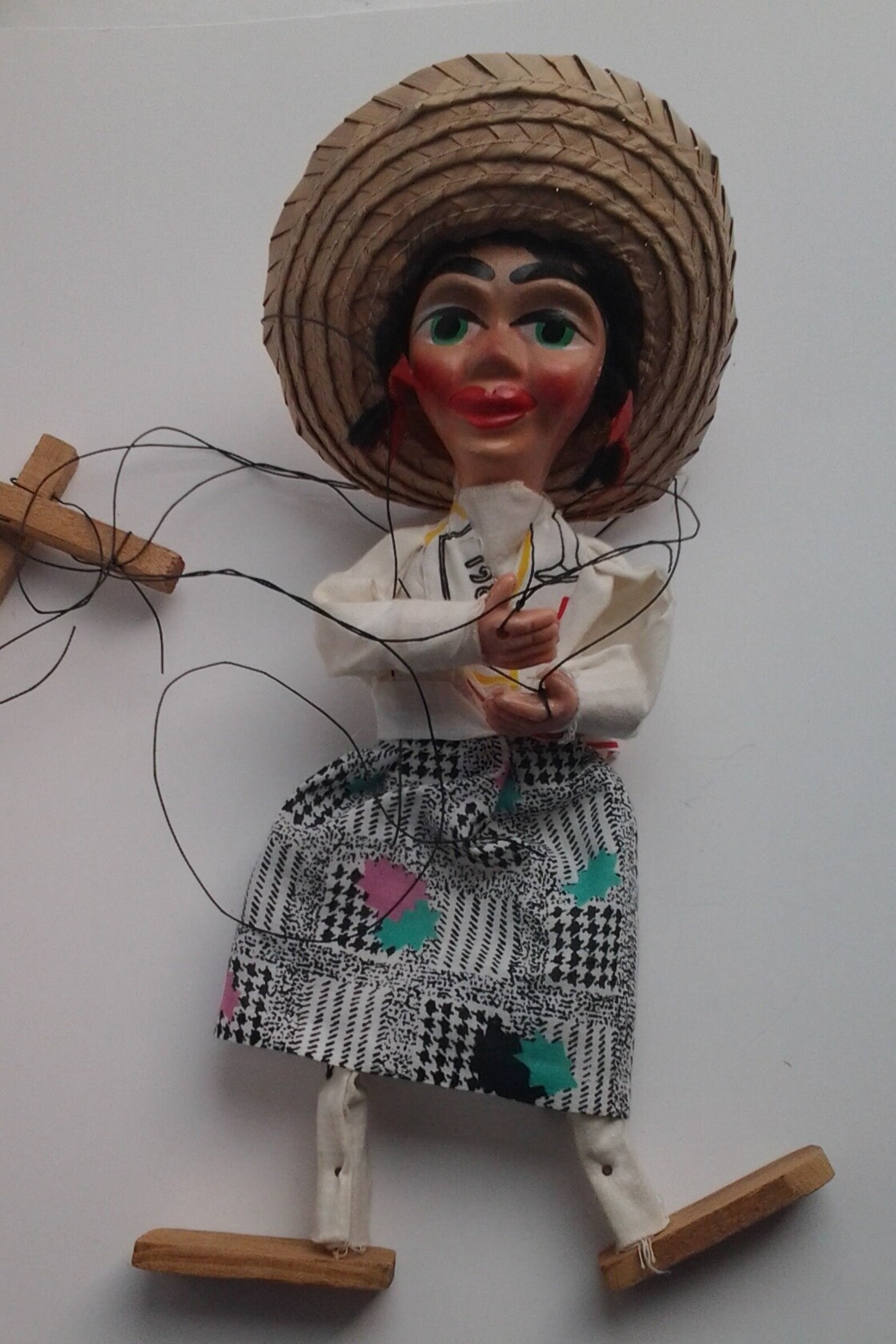 VINTAGE 1970s MEXICAN Woman Marionette Plaster Jointed Puppet - Etsy