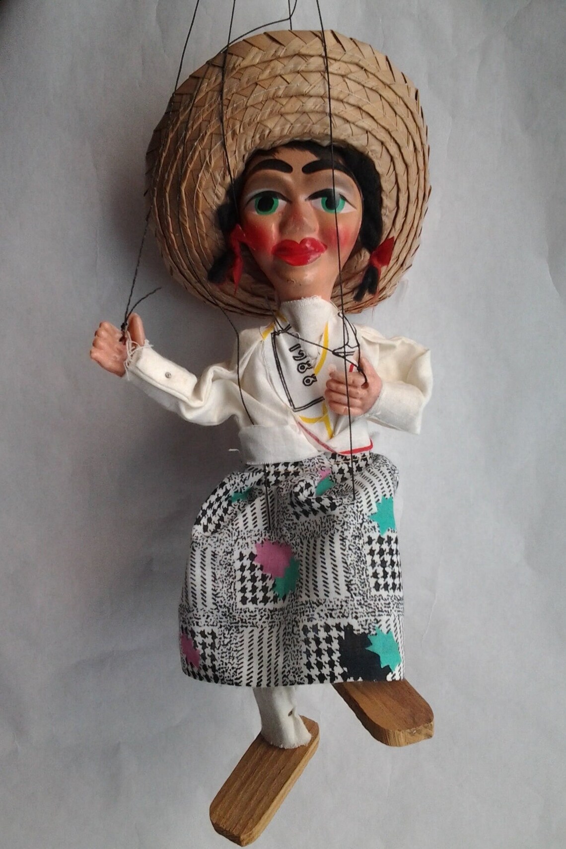 VINTAGE 1970s MEXICAN Woman Marionette Plaster Jointed Puppet - Etsy