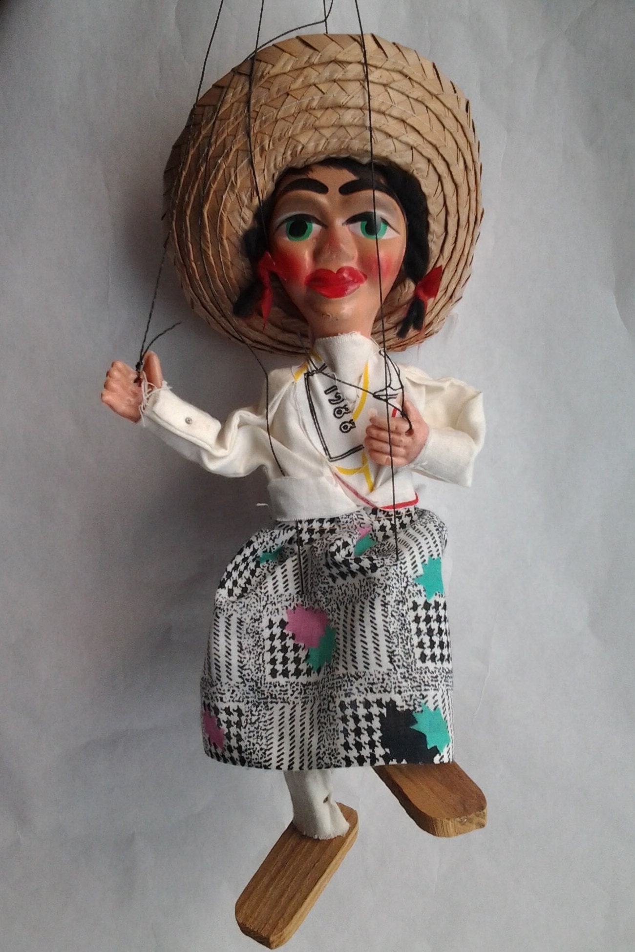 VINTAGE 1970s MEXICAN Woman Marionette Plaster Jointed Puppet - Etsy
