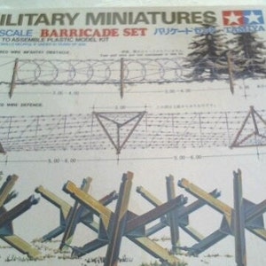 Vintage Tamiya Military Miniatures Barricade Set 1/35 Scale Plastic ...