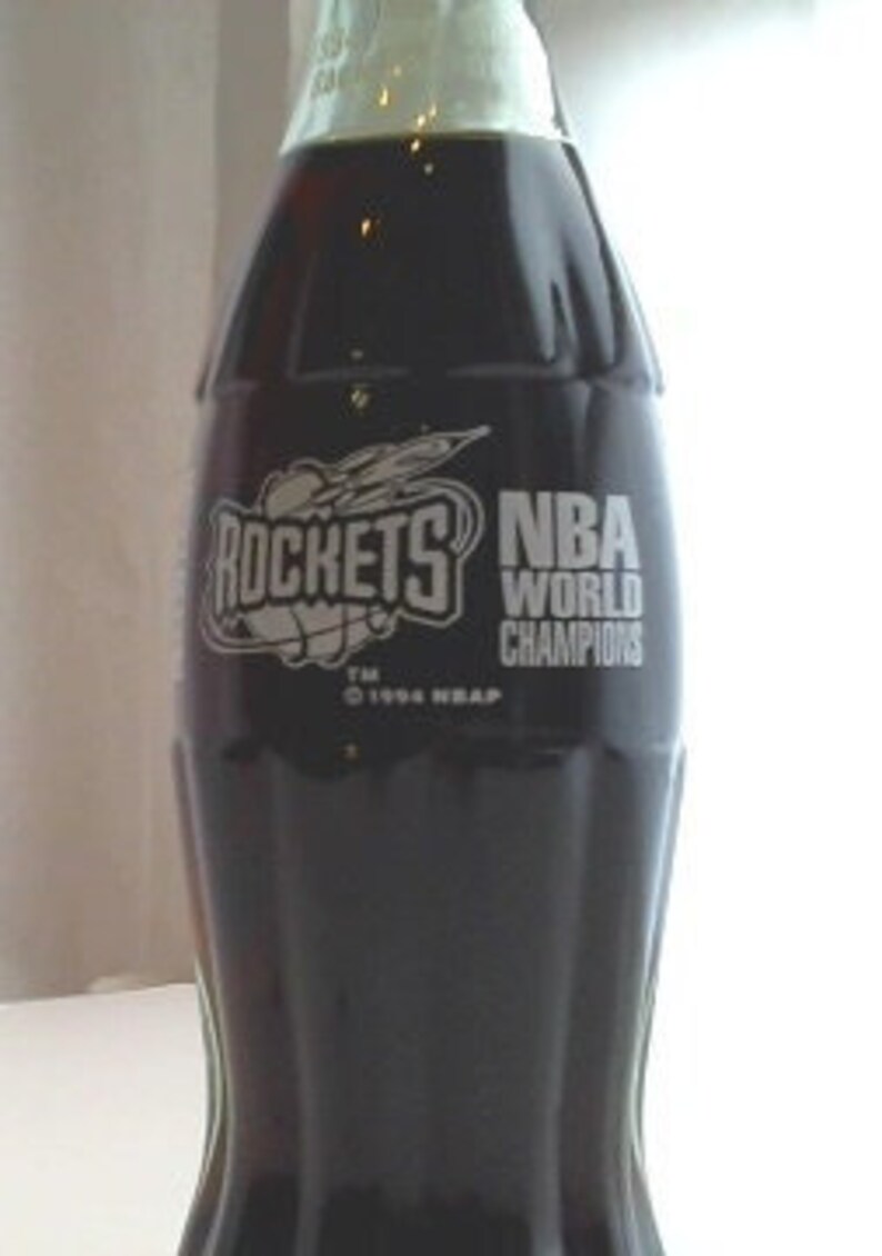 VINTAGE Coca Cola Classic Bottle /rockets NBA World Champions 1994 and ...