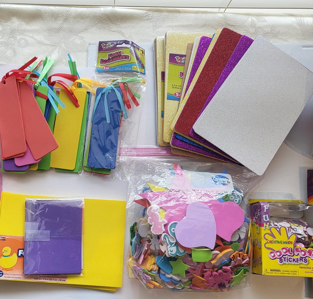 Kid's Supply of Foam Patterns for Crafts/foam Bookmarks, Princess ...