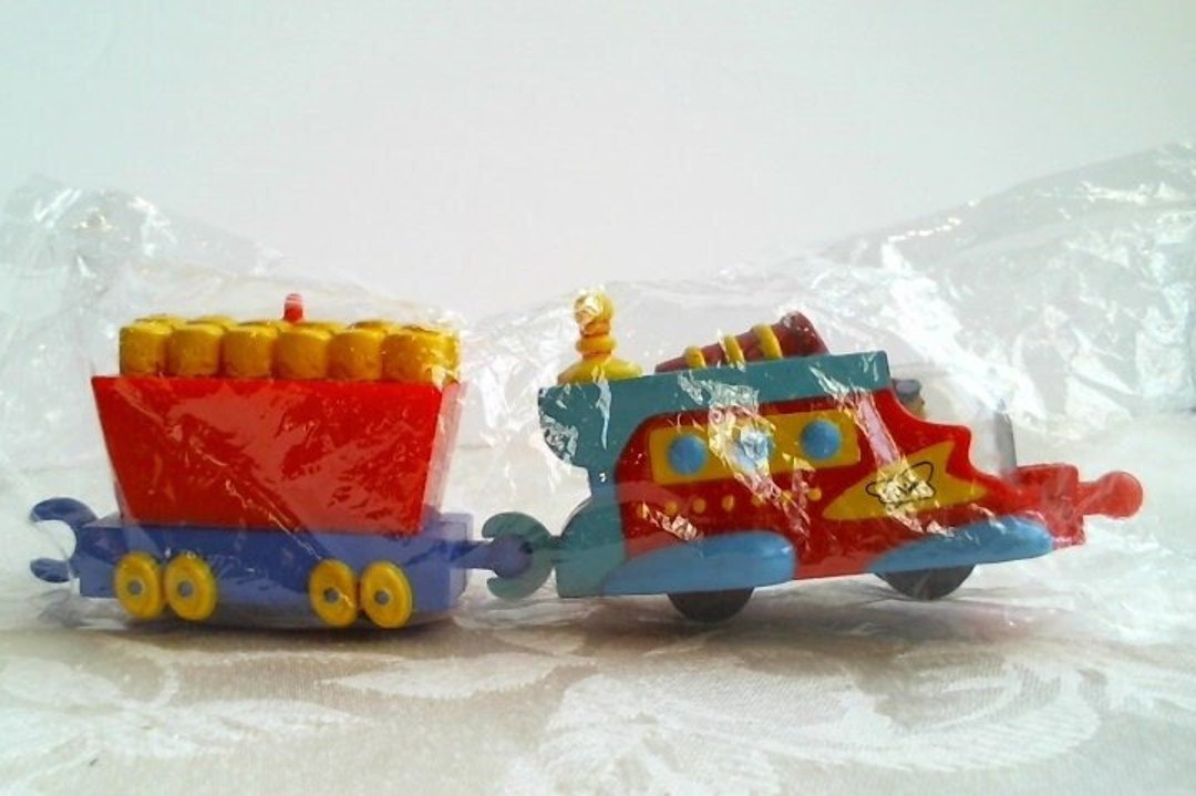 Vintage Sonic Chew Chew Food Train Kids Meal (lot of 2)/wacky Pack Toy ...