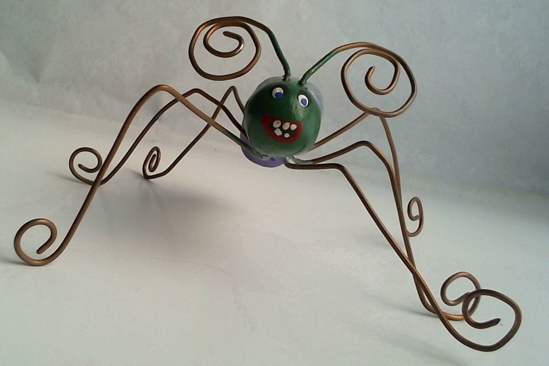 VINTAGE COPPER Insect ART Sculpture/six Legs Two Antennas/insect ...