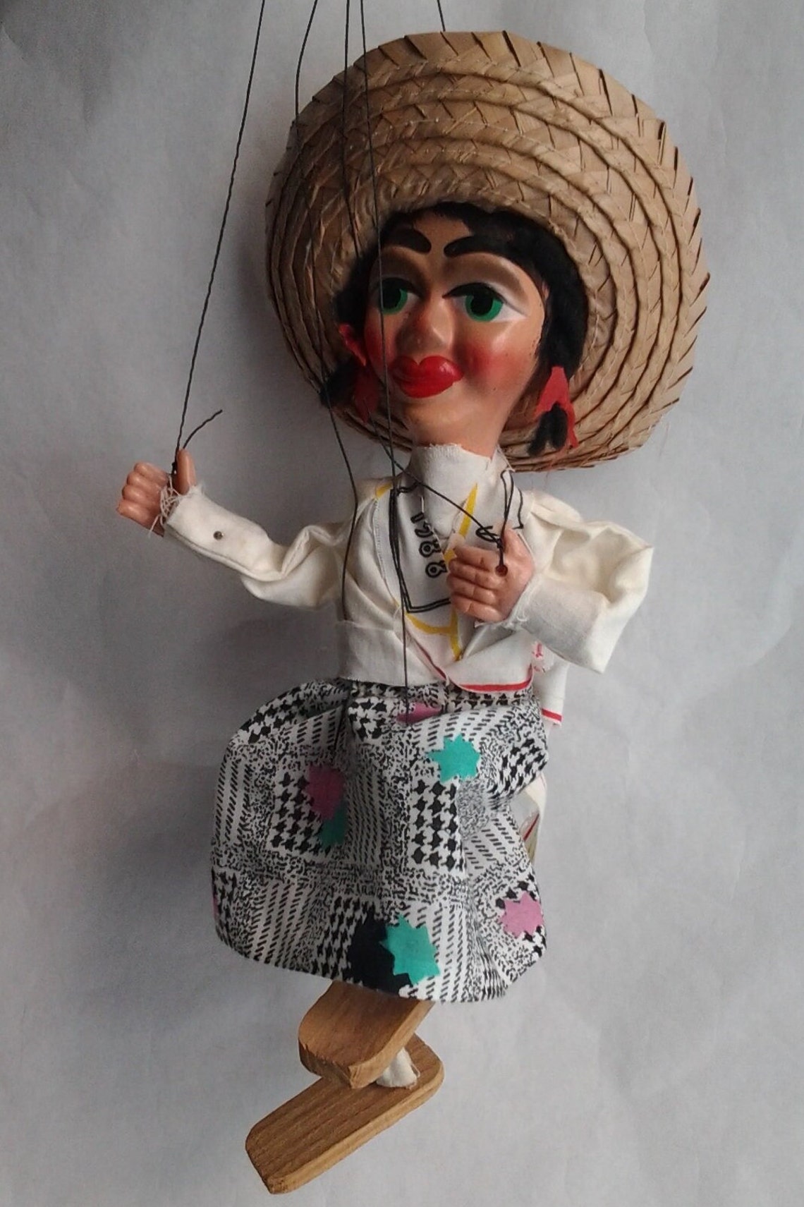 VINTAGE 1970s MEXICAN Woman Marionette Plaster Jointed Puppet - Etsy