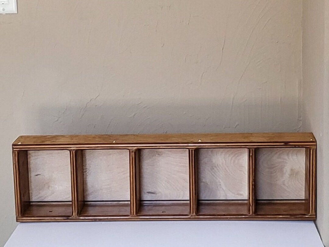 Vintage Solid Oak Wood Heavy Sturdy Five Shelf Compartment/wooden/5 ...