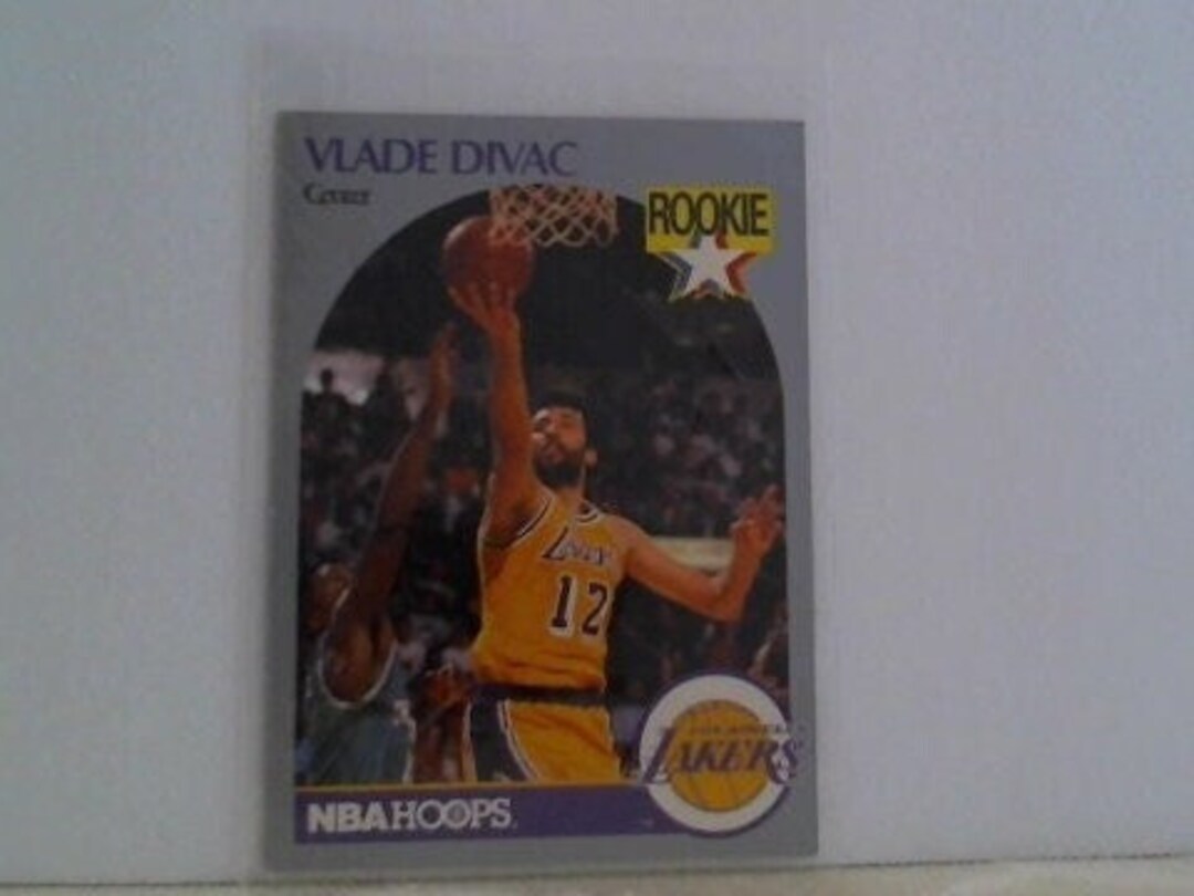 Vintage Vlade Divac 1990 Los Angeles Lakers Basketball Card #154/rookie/nba 1990/ungraded/nba ...
