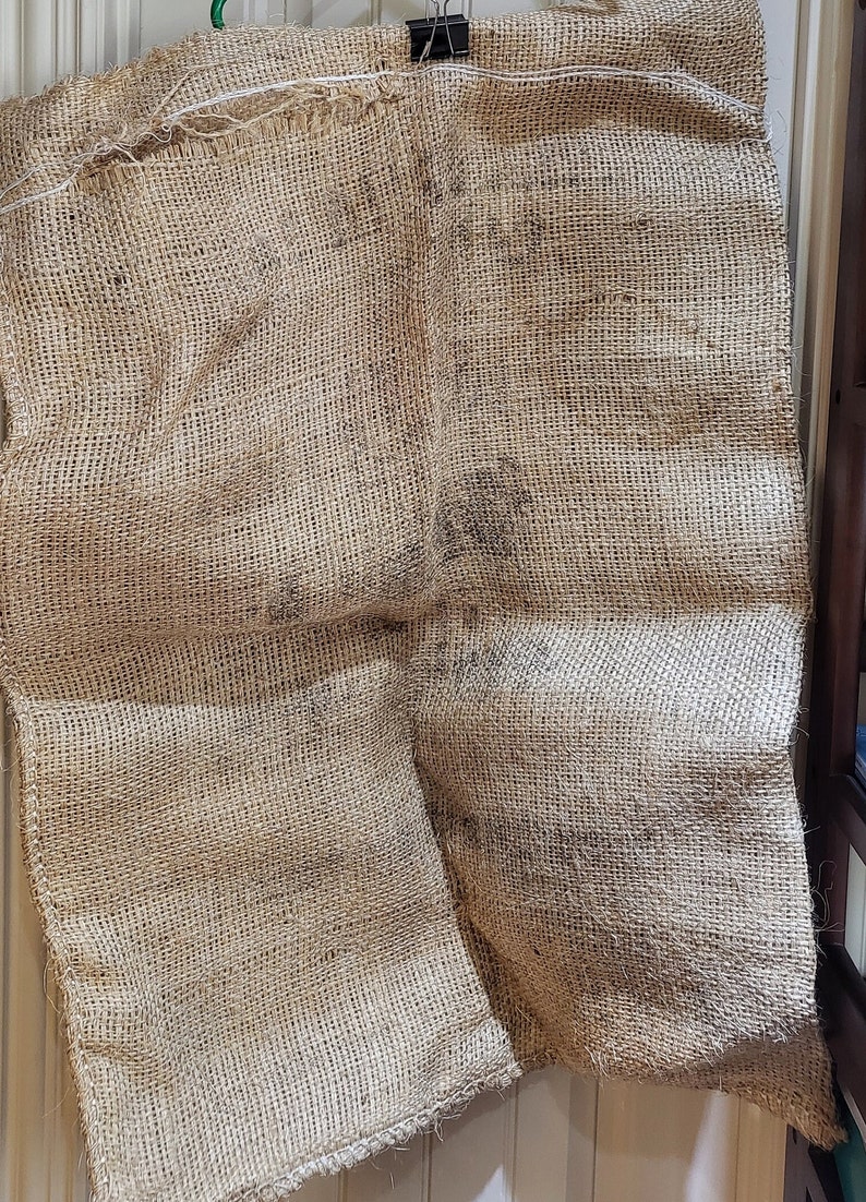 Vintage Burlap Coffee Bean Bag/authentic Cooperative Coffee Fair Trade ...