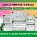 St. Patrick's Day Escape Room Party Kit: A Thrilling Adventure for Kids ...