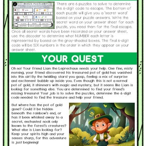 St. Patrick's Day Escape Room Party Kit: A Thrilling Adventure for Kids ...