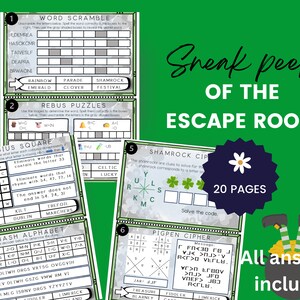 St. Patrick's Day Escape Room Party Kit: A Thrilling Adventure for Kids ...