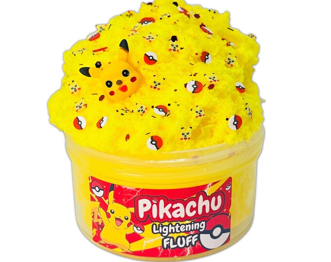 PIKACHU Lightning Fluff POKEMON Slime Cloud Slime Scented Slime With ...