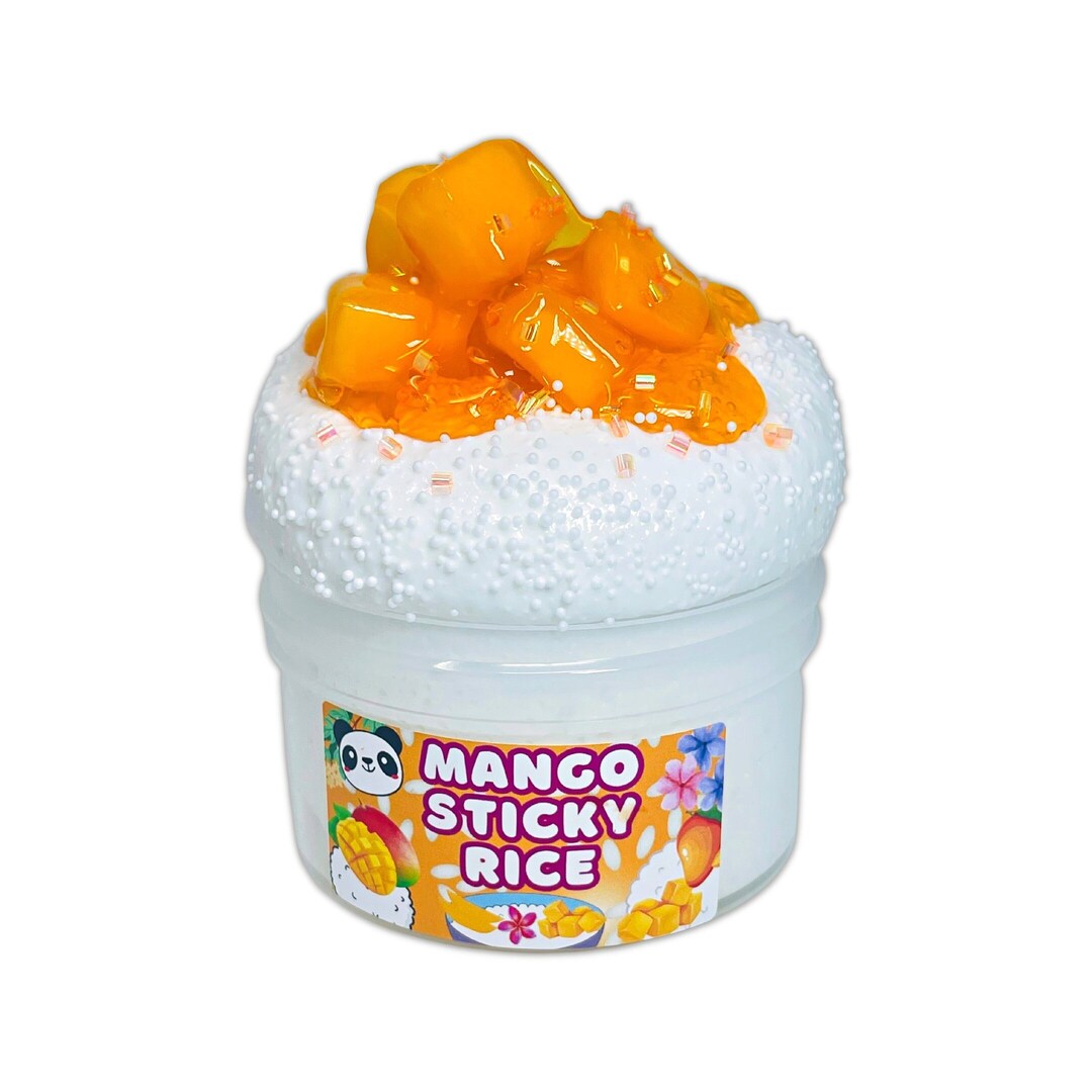 Mango Sticky Rice Scented Slime Crunchy Slime Stress Pop Slime Slime ...