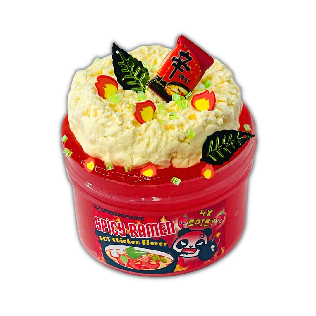 SPICY RAMEN Slime Kit DIY Clay Kit With Charms Scented Slime Stress Pop ...