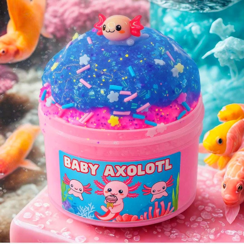 Axolotl Slime - Etsy