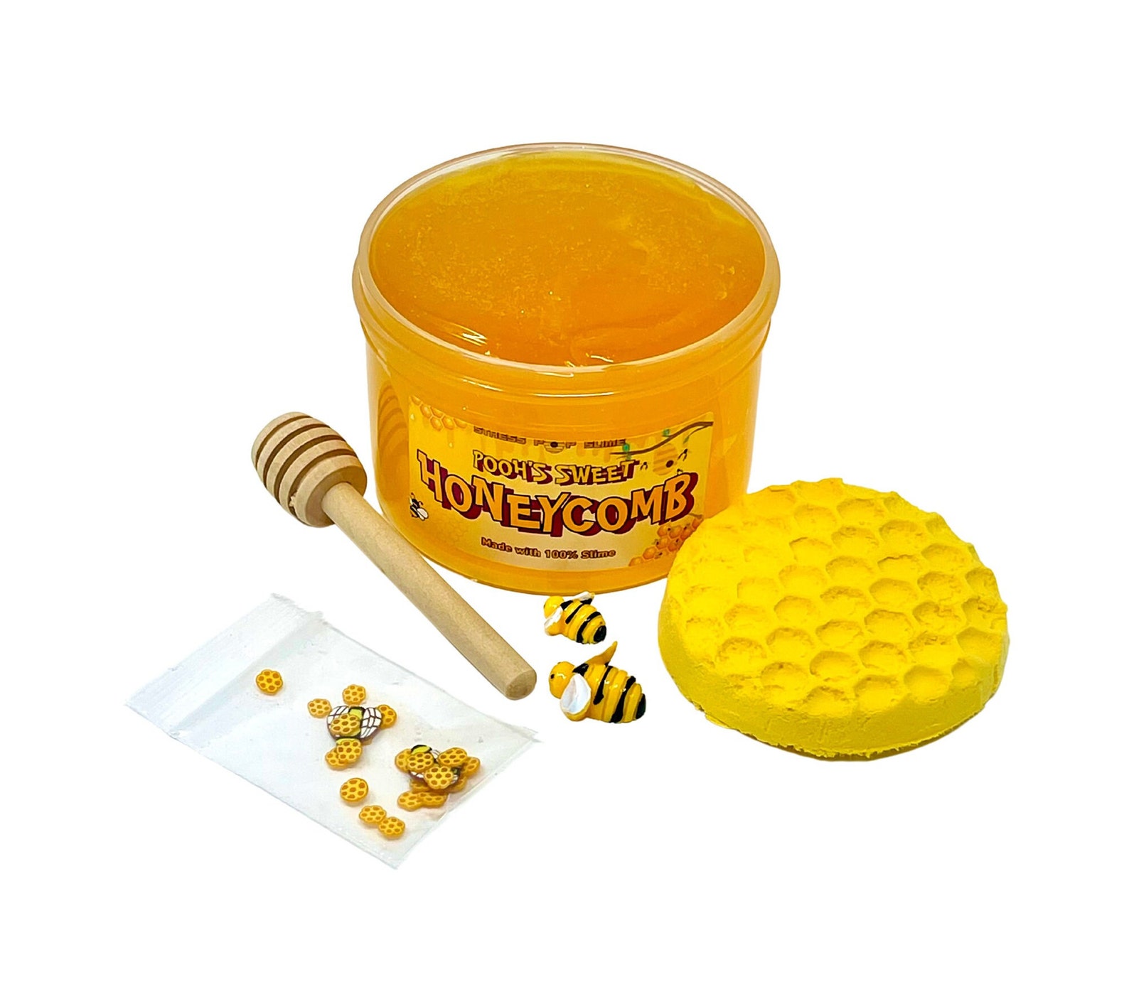 Poohs Sweet Honeycomb Scented Slime Honey Slime DIY Clay Kit - Etsy
