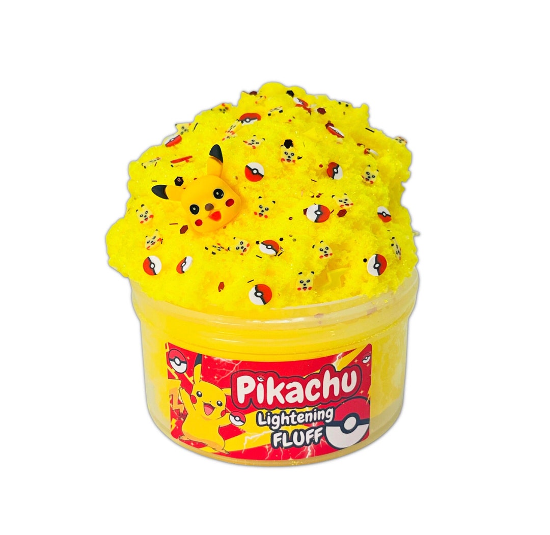 PIKACHU Lightning Fluff POKEMON Slime Cloud Slime Scented Slime With ...