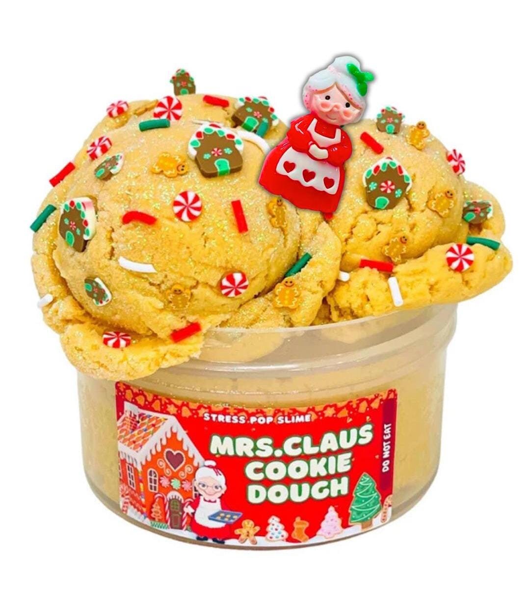 Mrs.claus Cookie Dough Slime SANTA Slime Holiday Slime Christmas Slime ...