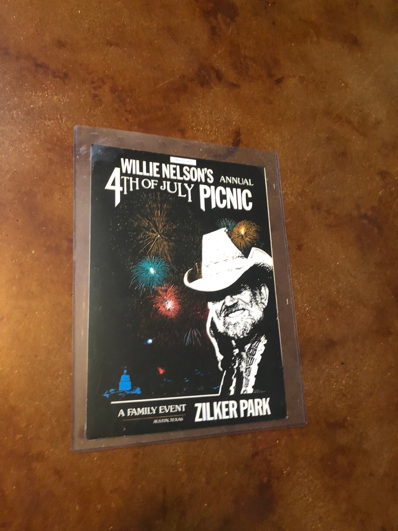 Willie Nelson Poster July 4th 1990 Super Rare Larger Poster - Etsy