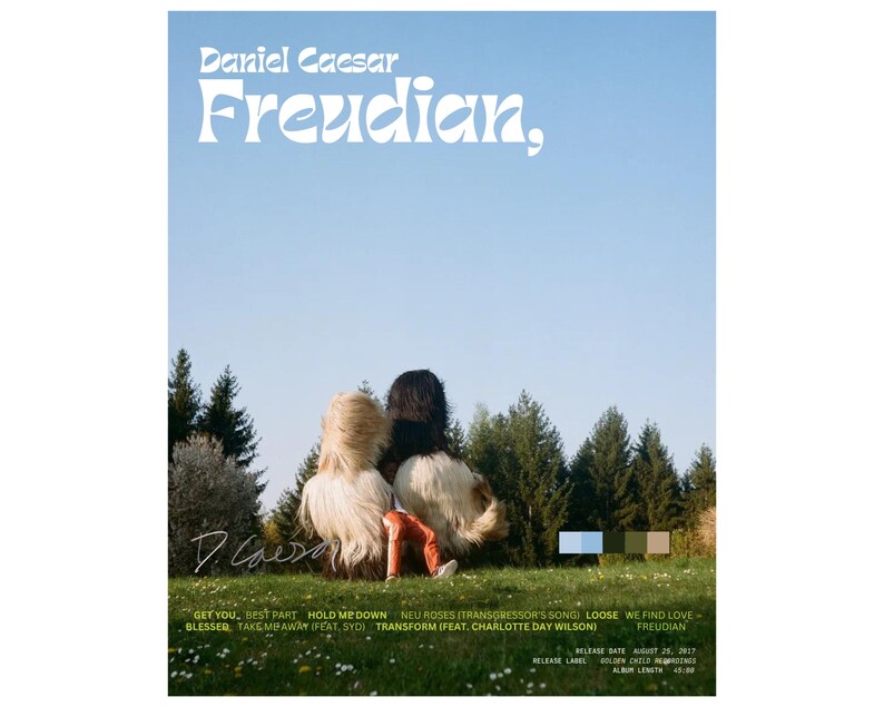 Daniel Caesar Freudian Album Cover Poster - Etsy
