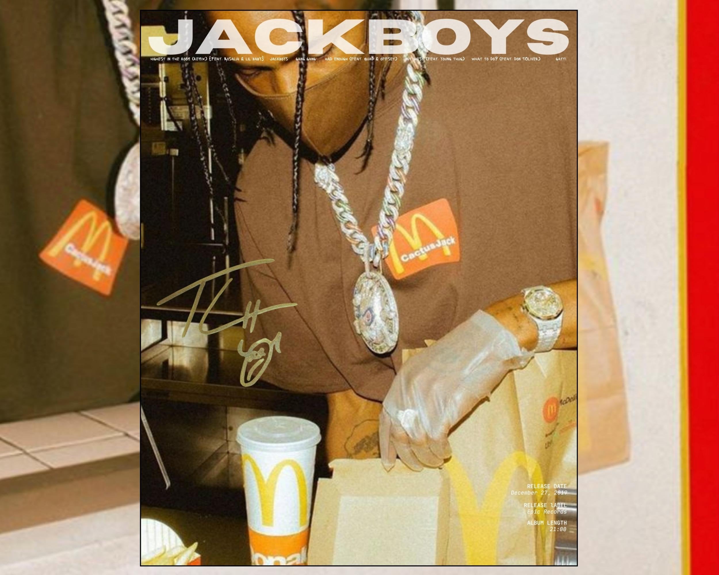 Travis Scott Jackboys Album Cover Poster III - Etsy