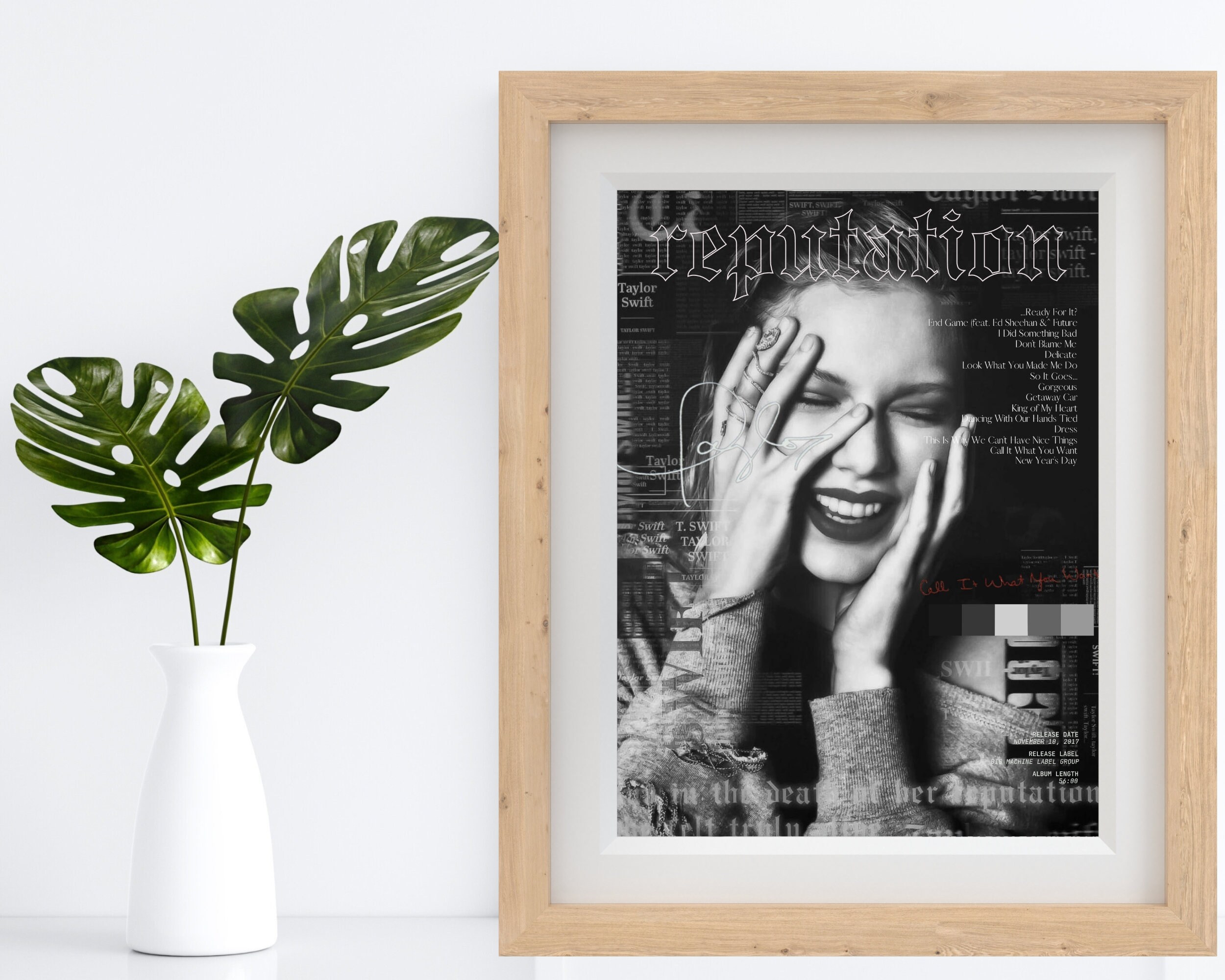 Taylor Swift | Reputation Album Poster | - Etsy