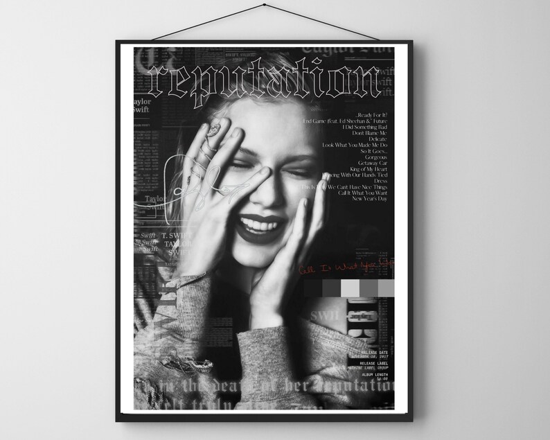 Taylor Swift | Reputation Album Poster | - Etsy