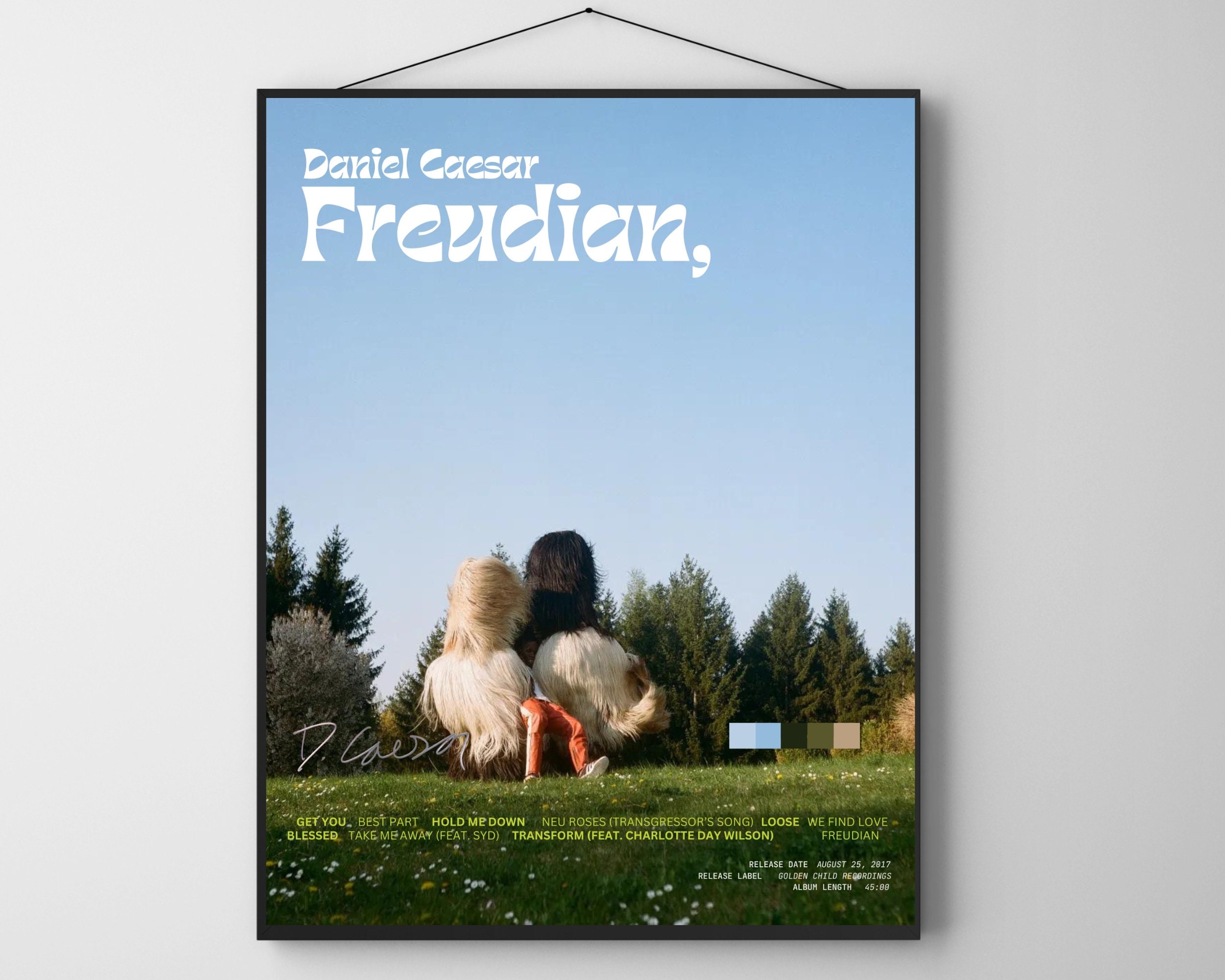 Daniel Caesar Freudian Album Cover Poster - Etsy