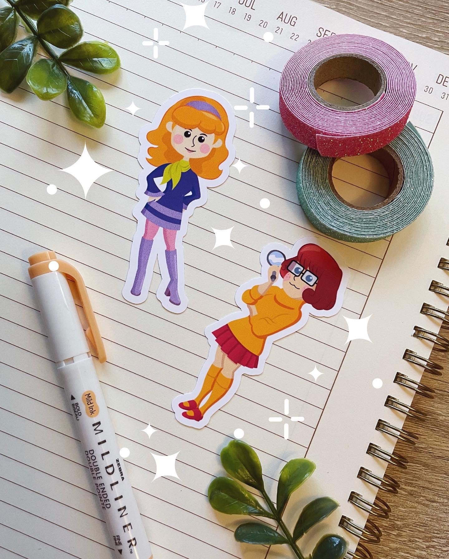 Daphne Blake Sticker Scooby Doo Inspired Mystery Gang - Etsy